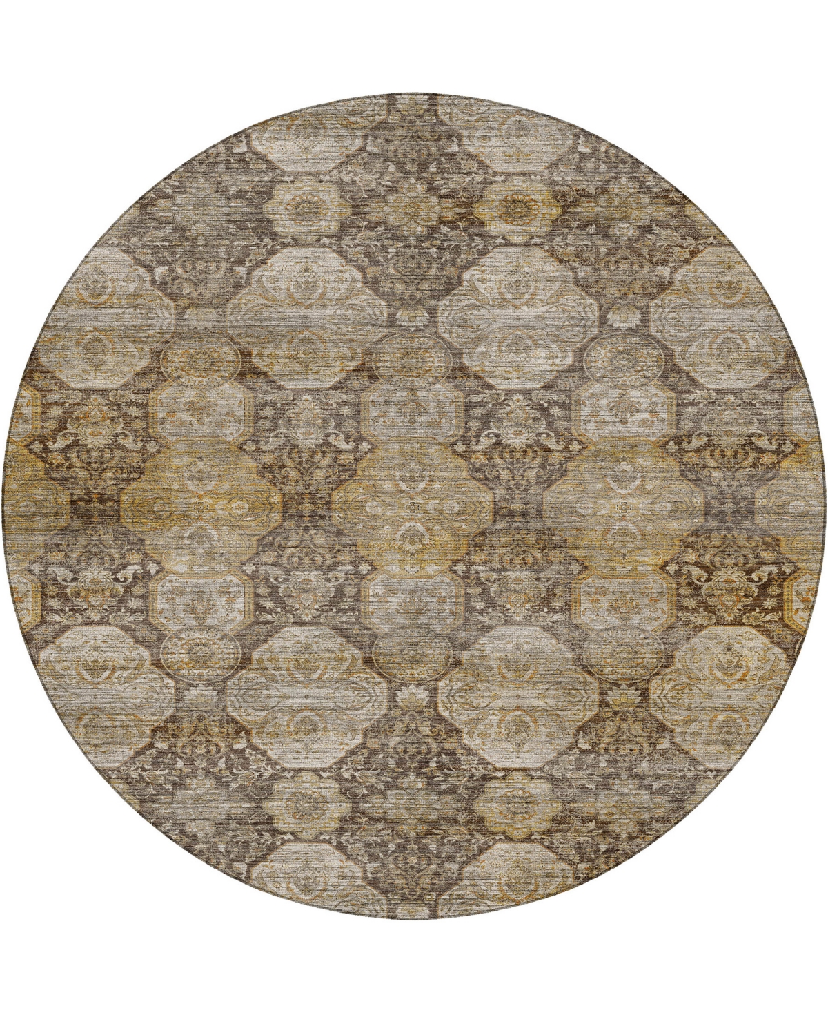 Click here for Dalyn Aristo AR8 8x8 Round Area Rug - Brown prices