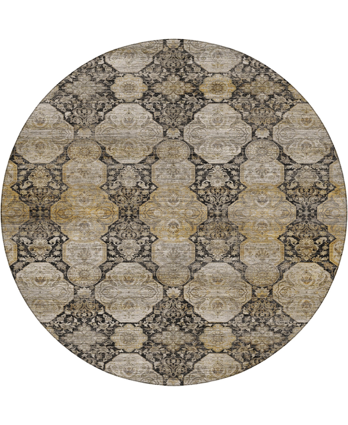 Click here for Dalyn Aristo AR8 8x8 Round Area Rug - Black prices