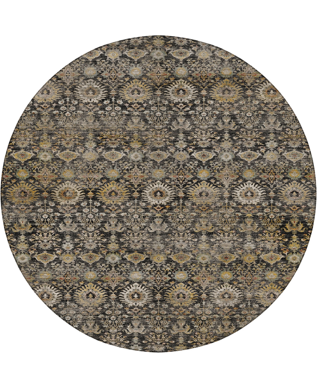 Click here for Dalyn Aristo AR9 8x8 Round Area Rug - Black prices