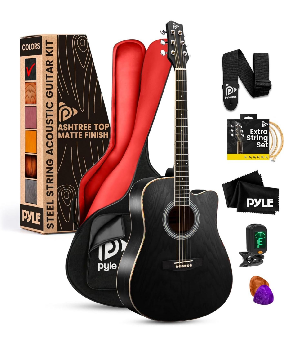 Click here for Pyle 41 Steel Strings Acoustic Guitar for Beginner... prices