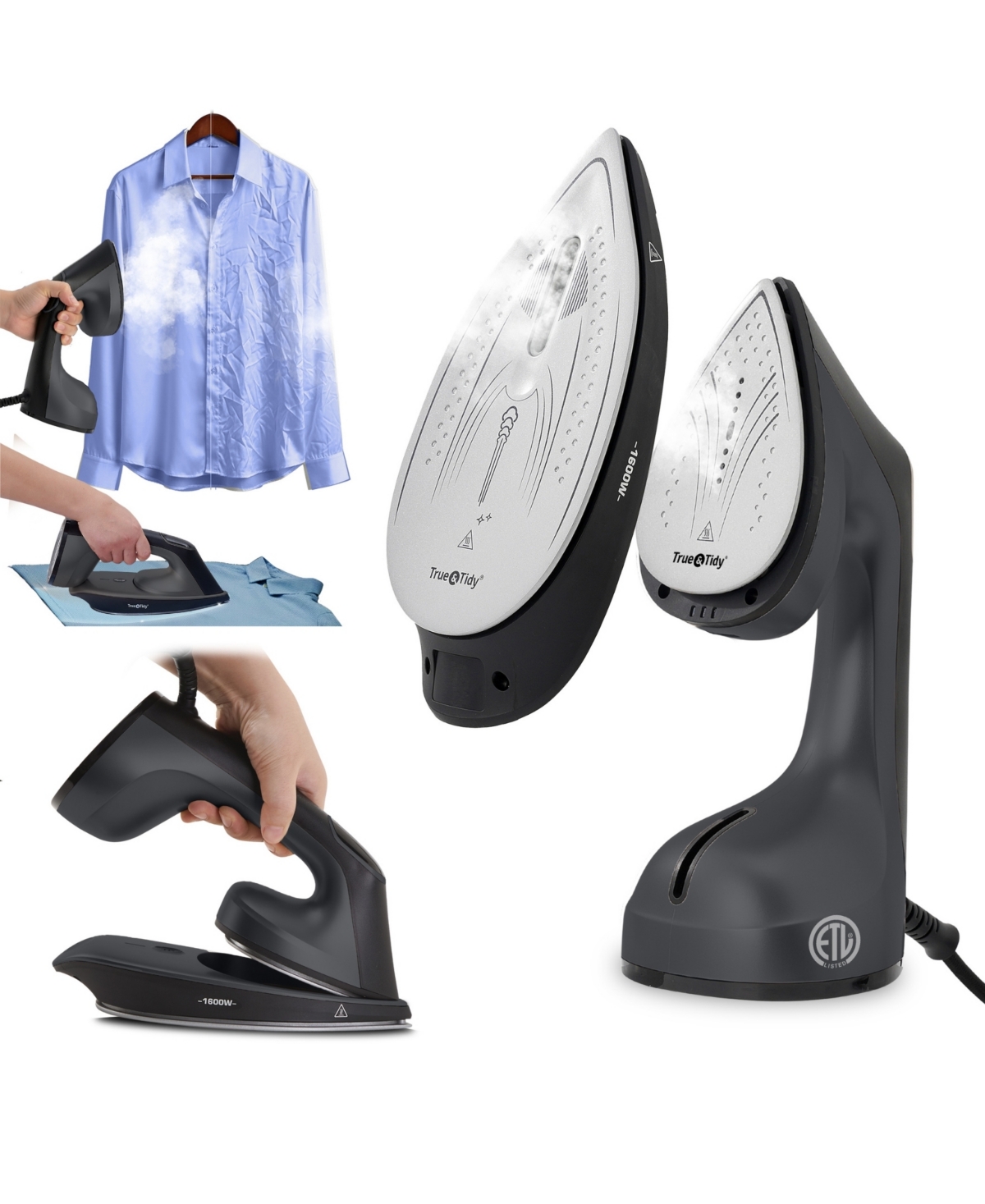 Click here for True & Tidy Duopress Xl Iron & Steamer - Gray prices