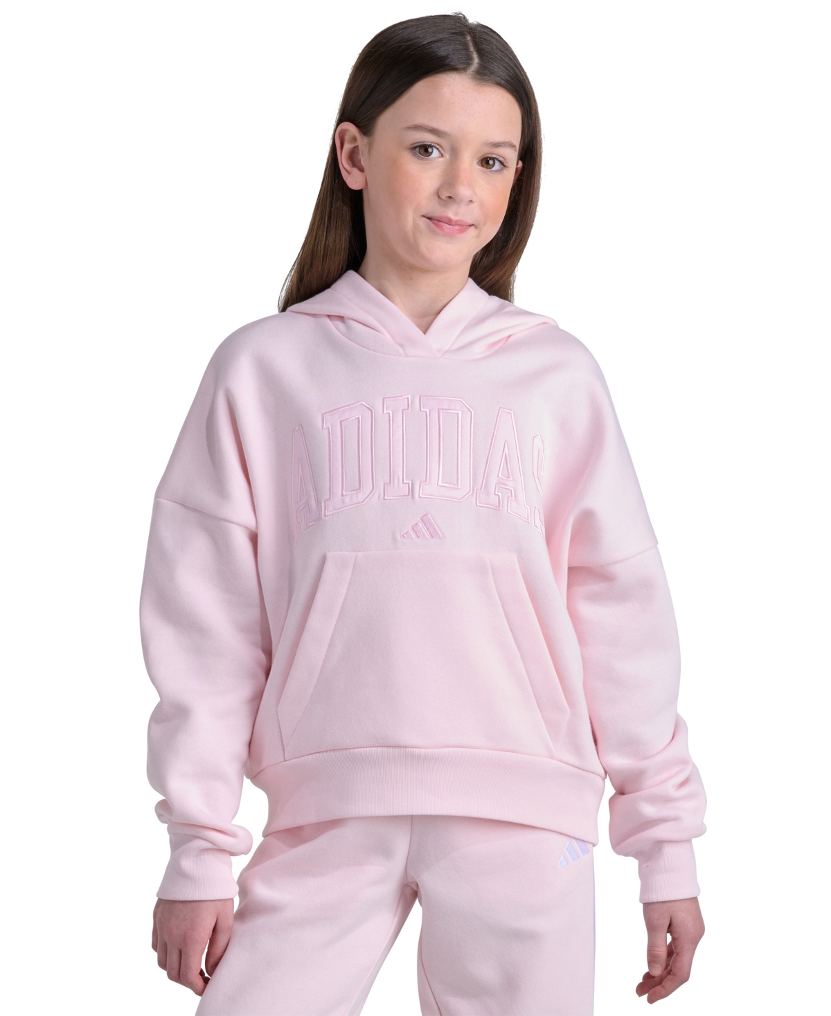 Click here for adidas Big Girls 7-16 Long-Sleeve Graphic Fleece H... prices