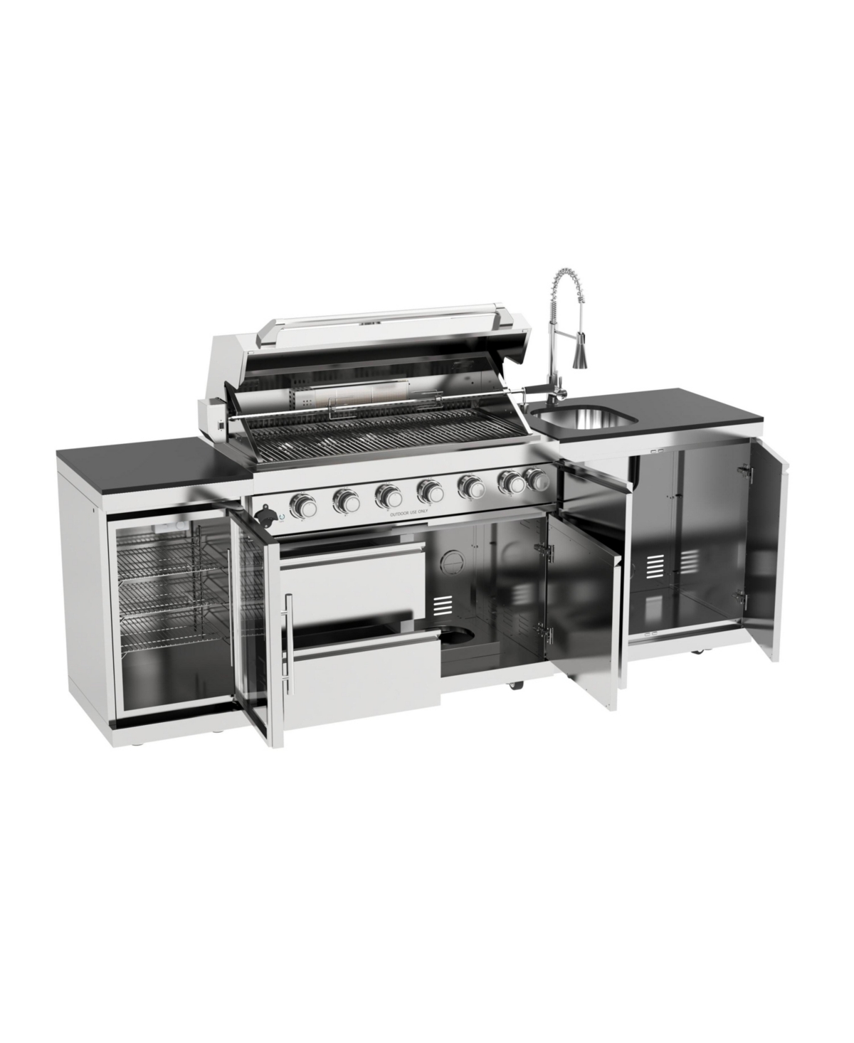 Click here for Mondawe 43 6-Burner 85000 Btu Stainless Steel Outd... prices