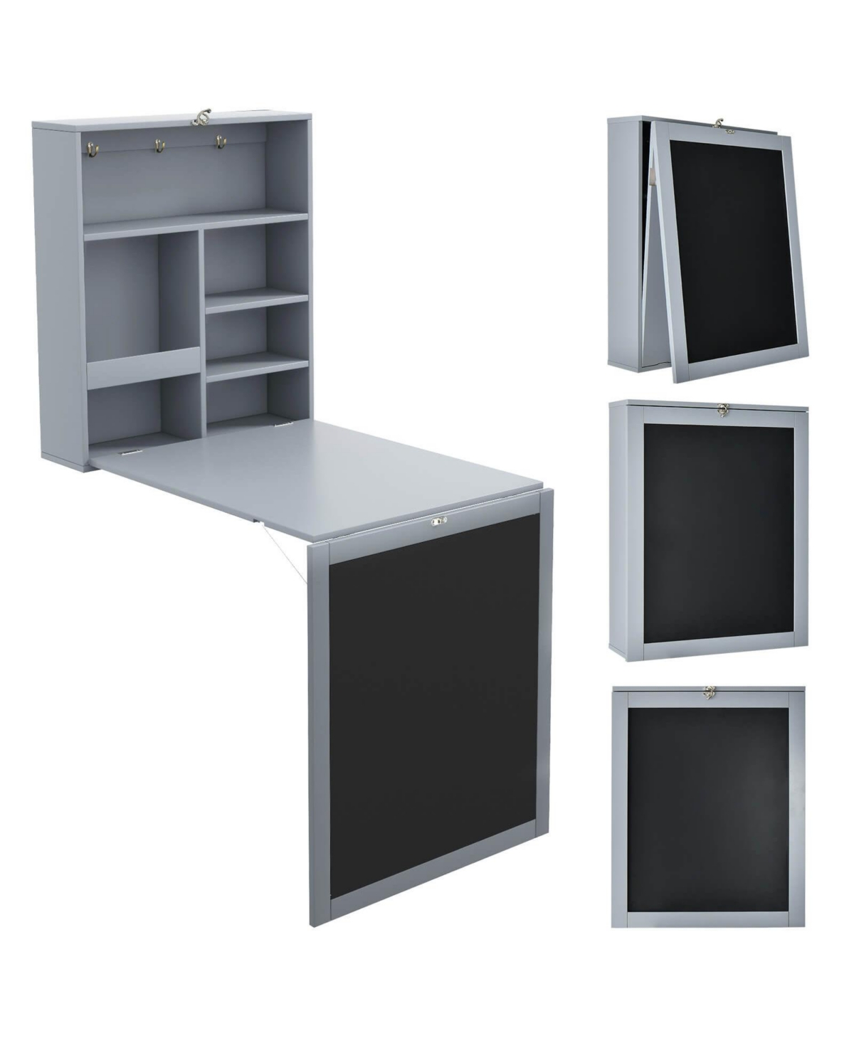 Click here for Gouun Convertible Wall Mounted Table with A Chalkb... prices