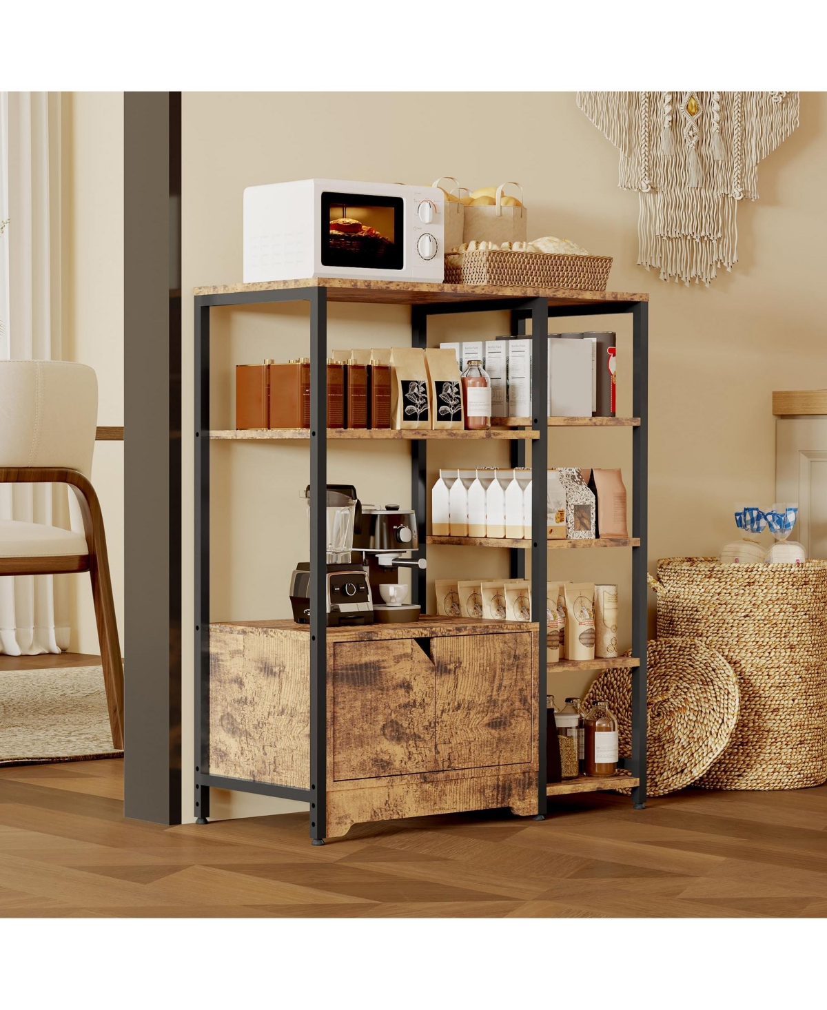 Click here for gaomon Mini Coffee Bar Cabinet with Storage  Rusti... prices