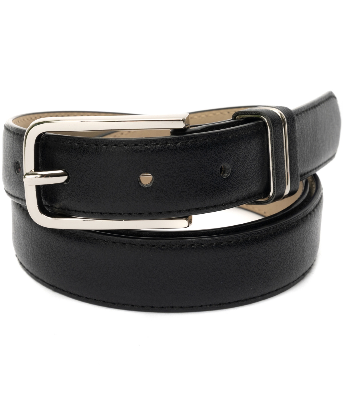 Click here for Bcbg Metal Inlay Skinny Pant Belt - Black/Silver prices