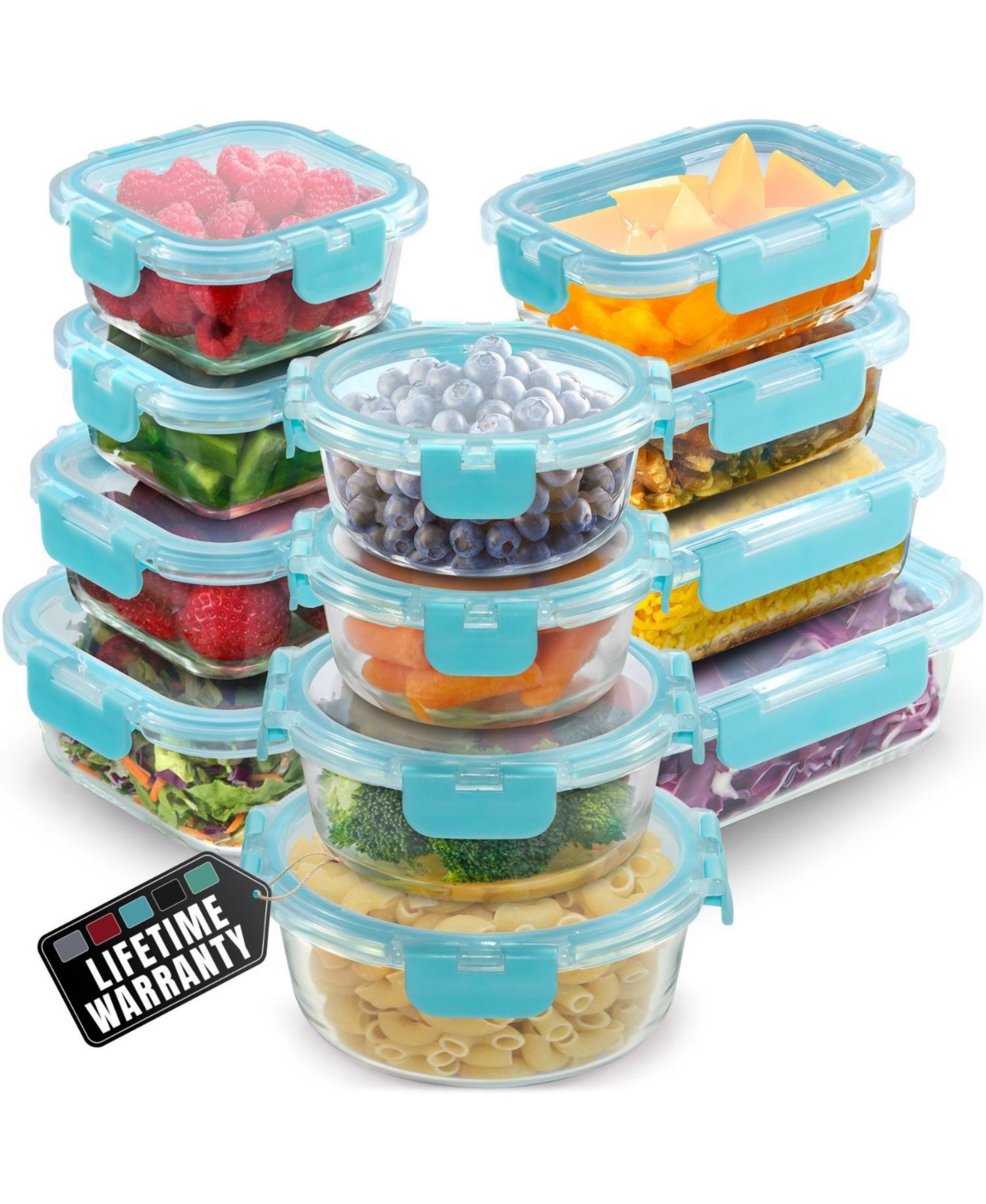 Click here for Zulay Kitchen12 Pack Glass Meal Prep Containers wi... prices