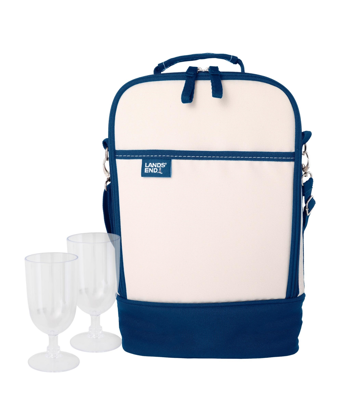 Click here for Lands End Medium Wine Cooler Bag with 2 Bpa-Free G... prices