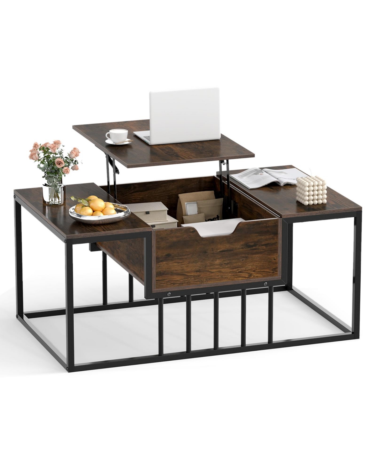 Click here for Gymax Lift Top Coffee Table Modern Center Table Ac... prices