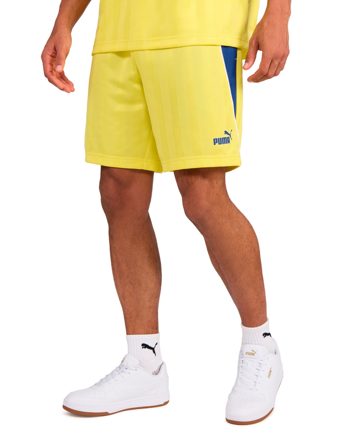 Click here for Puma Mens Sport Stripe Shorts - Lemon Meringue prices