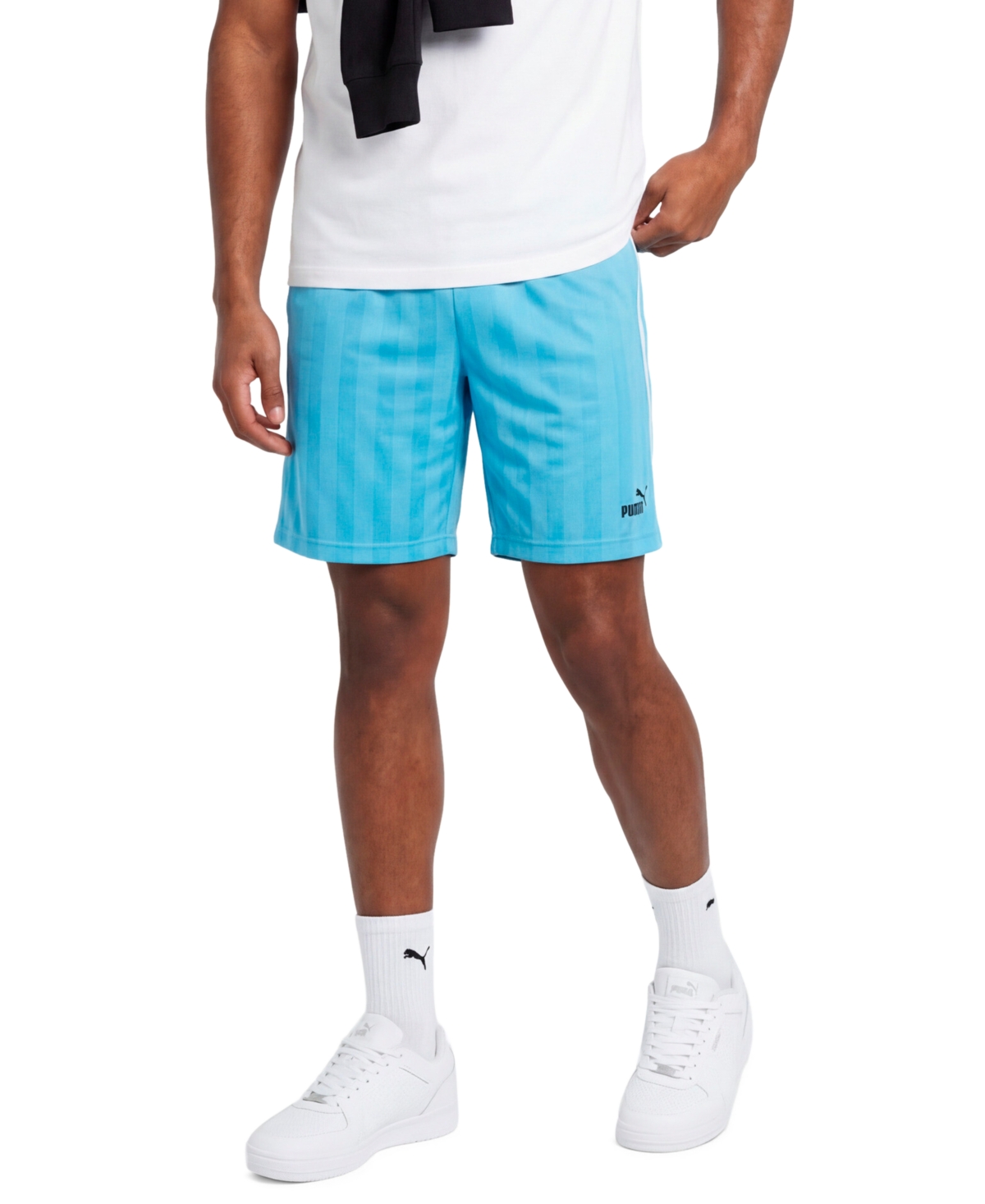 Click here for Puma Mens Sport Stripe Shorts - Vibrant Blue prices