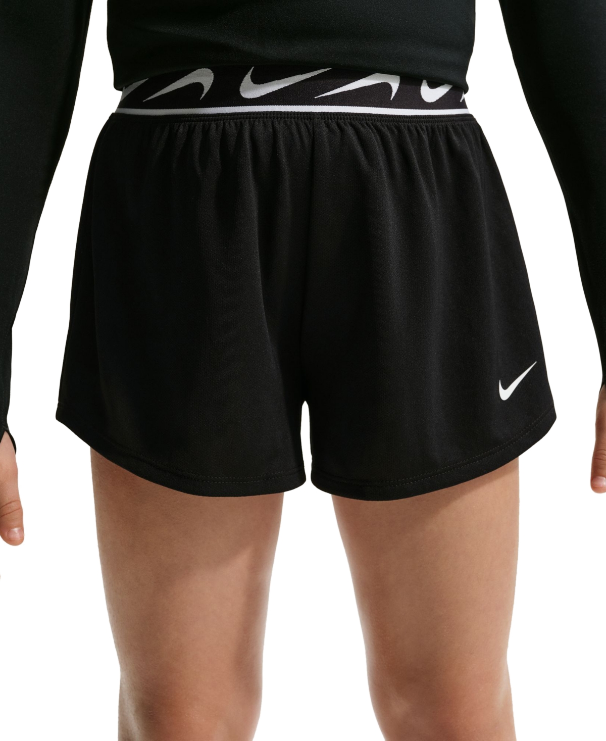 Click here for Nike Girls 8-18 Dri-fit Mid-Rise Running Shorts -... prices