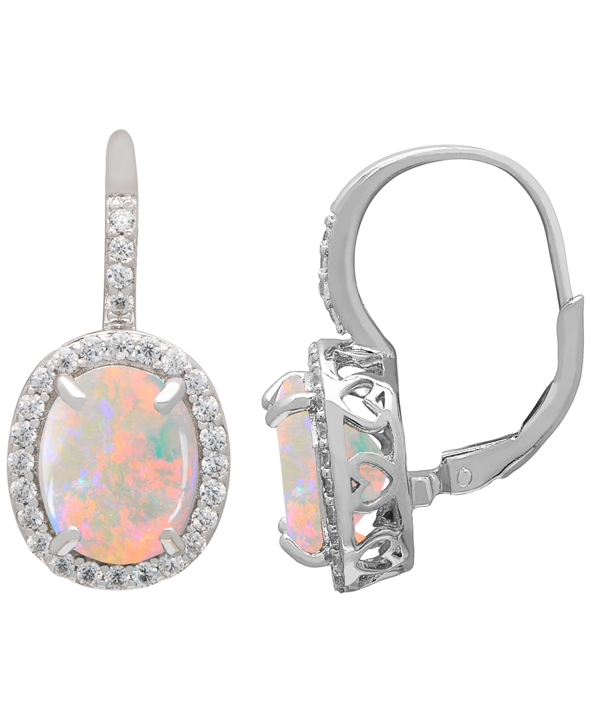 Click here for Macys Lab Grown Opal (3 ct. t.w.) & Lab Grown Whit... prices