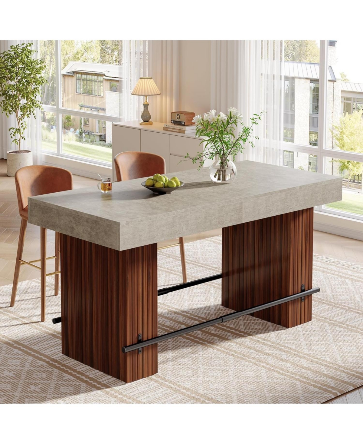 Click here for Tribesigns 62.2 Dining Table for 4-6  Kitchen Tabl... prices