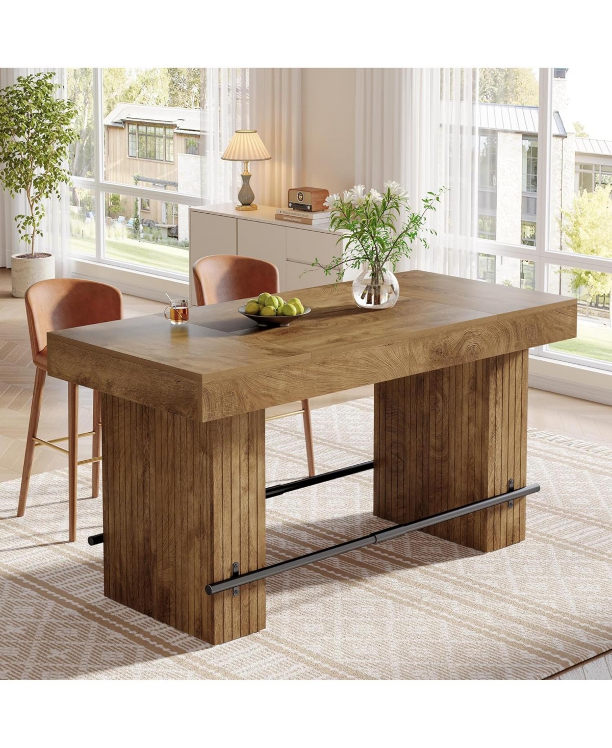 Click here for Tribesigns 62.2 Dining Table for 4-6  Kitchen Tabl... prices