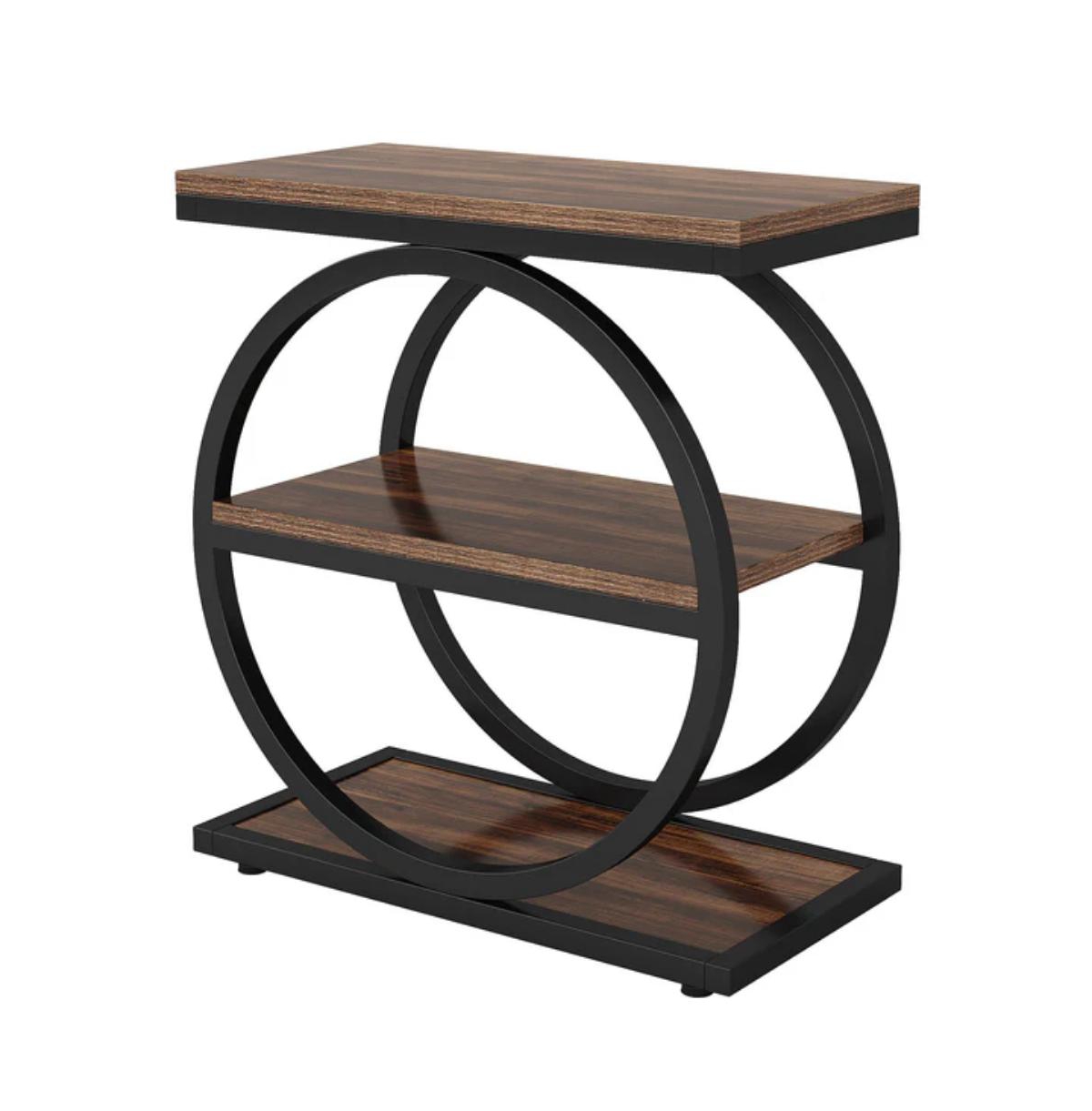 Click here for Slickblue 3 Tier End Table with Round Metal Frame... prices