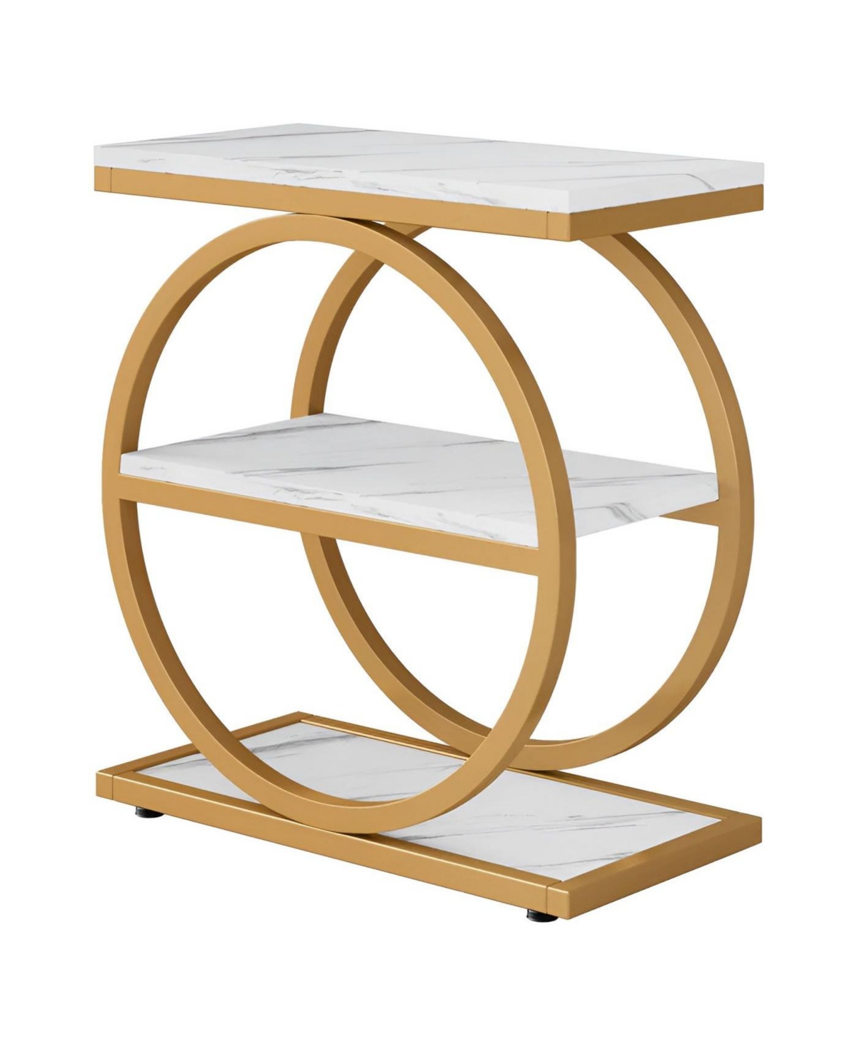 Click here for Slickblue 3 Tier End Table with Round Metal Frame... prices