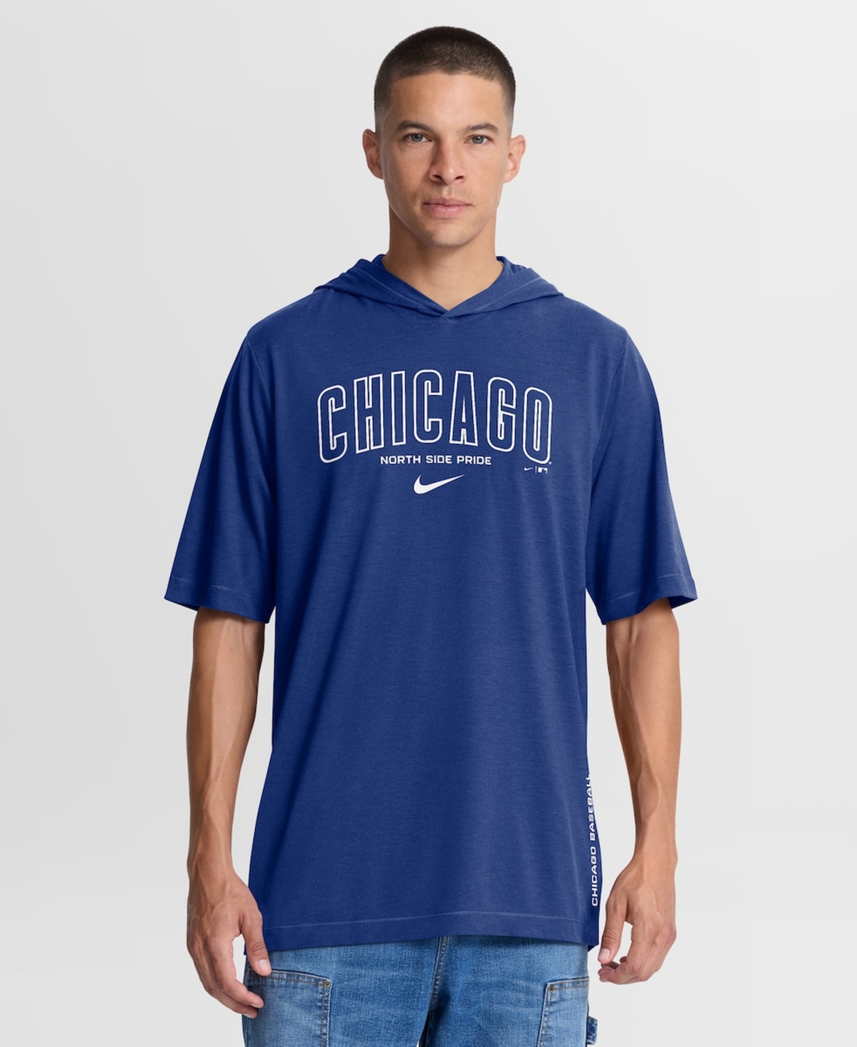 Click here for Nike Mens Royal Chicago Cubs Arched Wordmark Tri-B... prices
