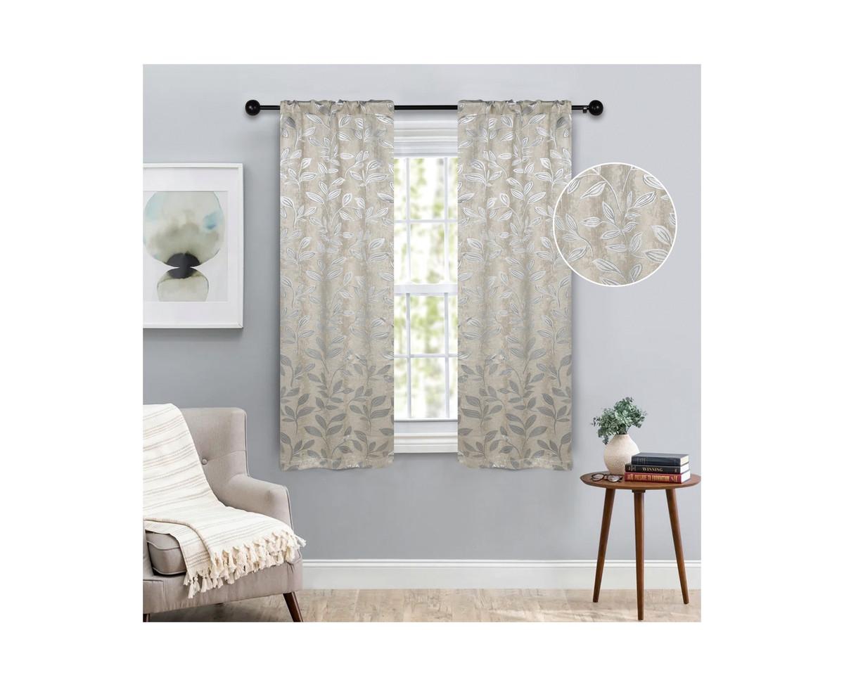 Click here for Superior Leaves Machine Washable Room Darkening Bl... prices