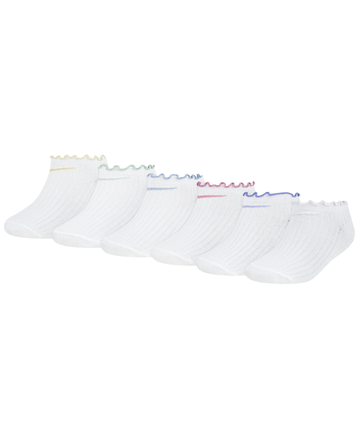 Click here for Nike Girls 4-7 Lettuce Welt No-Show Socks  6-Pack... prices