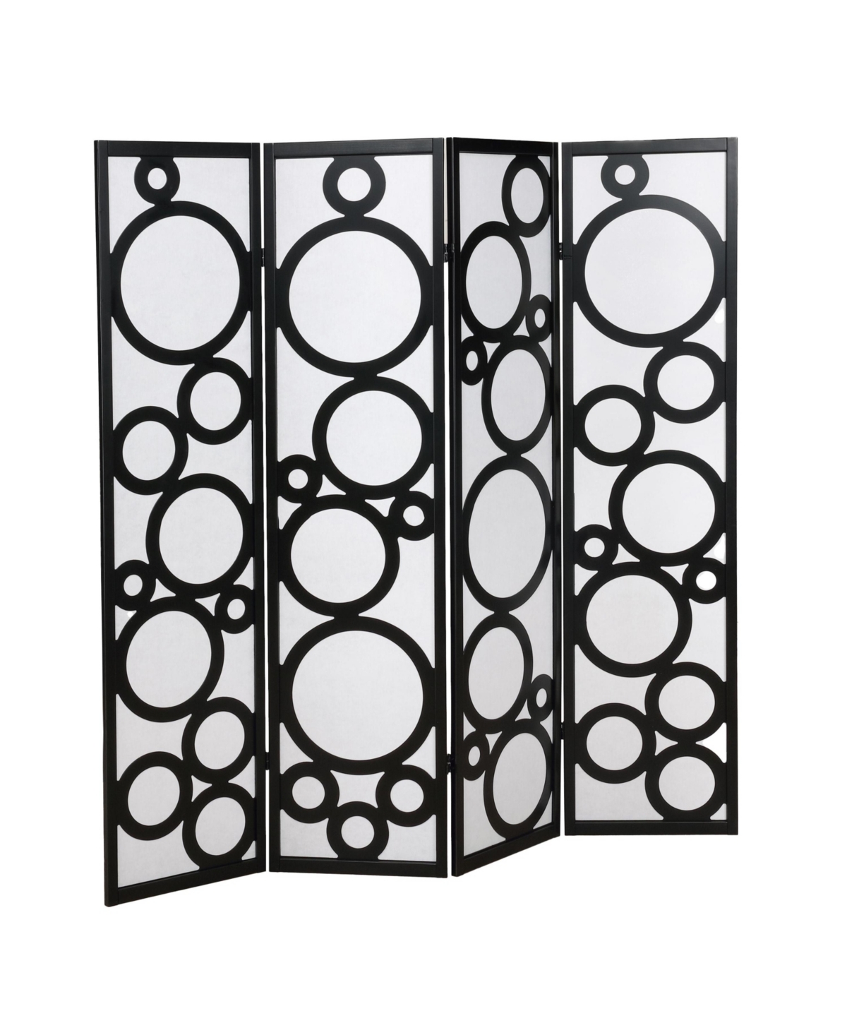 Click here for sumyeg Arvada 4-Panel Wood Room Divider with Circl... prices