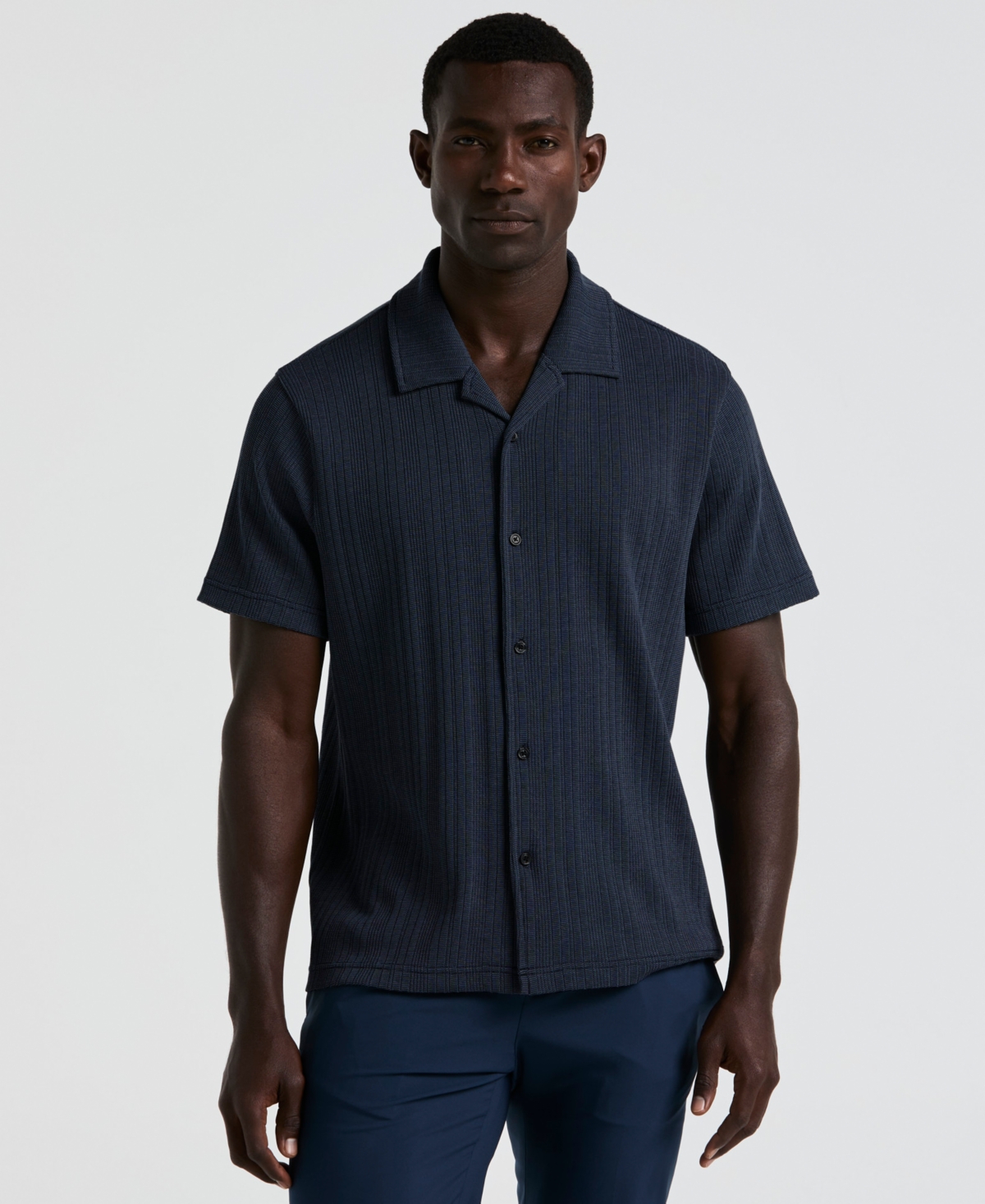 Click here for Perry Ellis Mens Short Sleeve Striped Button-Front... prices