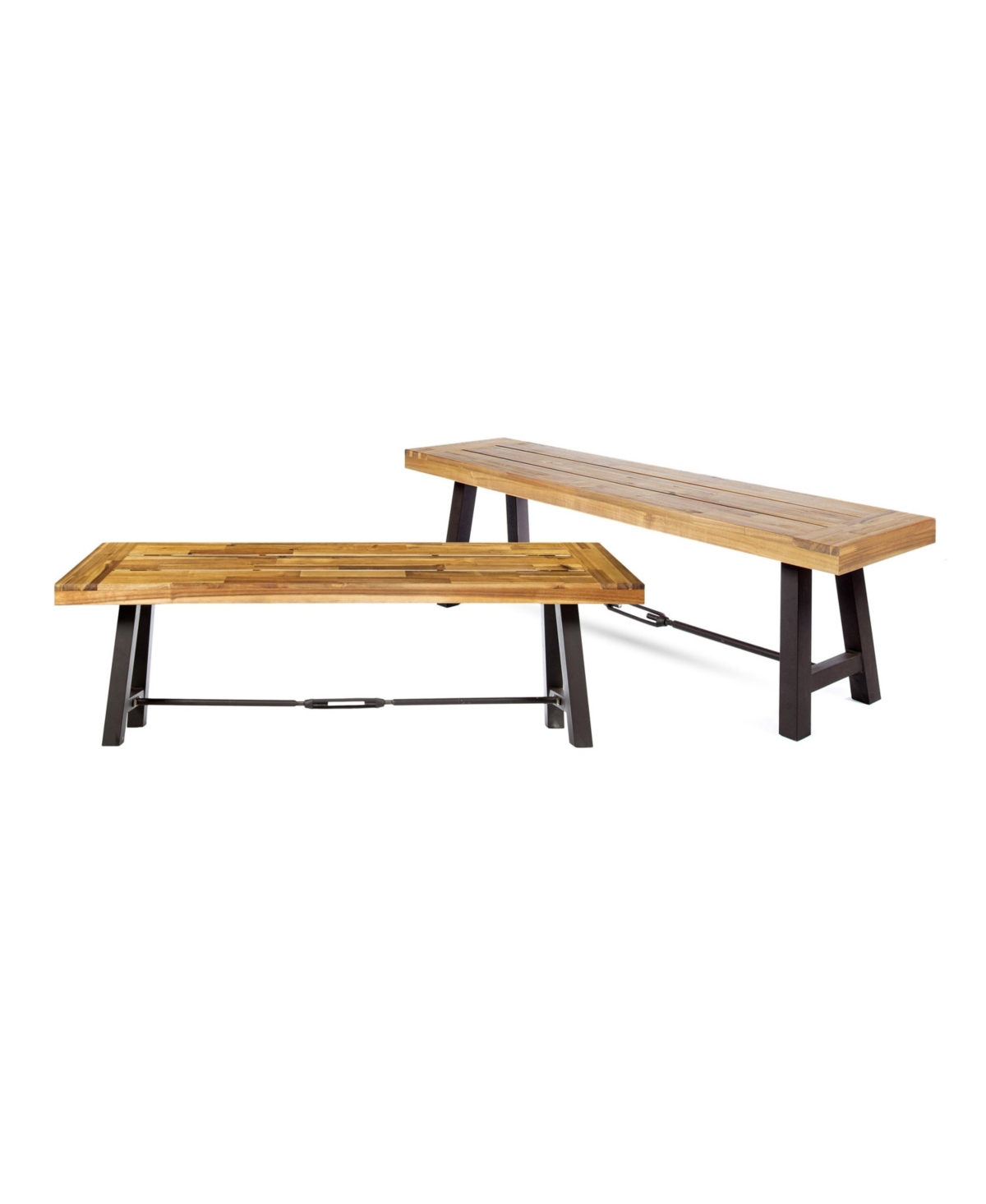 Click here for Flynama Classic Slatted Acacia Wood Outdoor Bench... prices