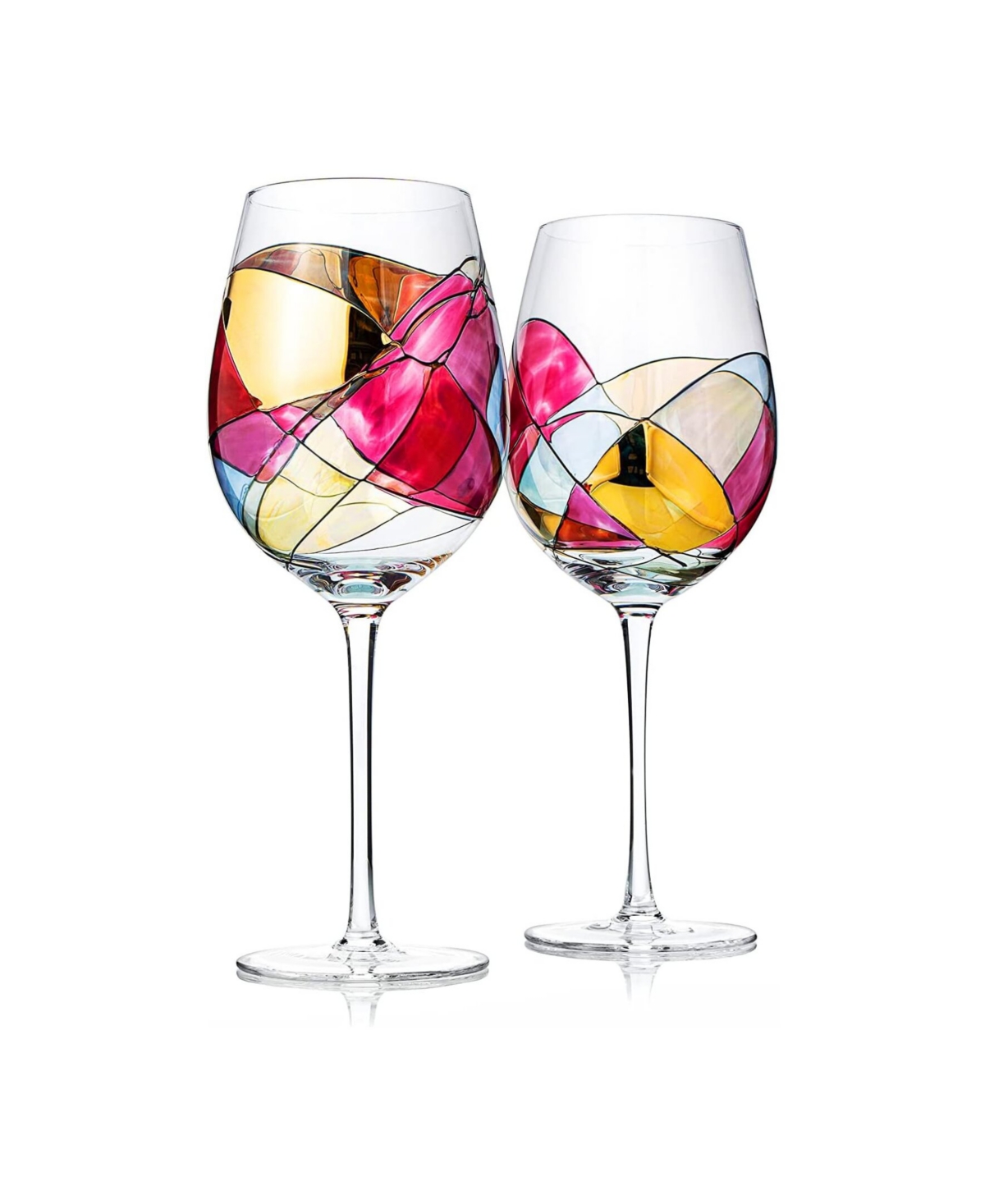Click here for The Wine Savant Artisanal Hand Painted Wine Glasse... prices