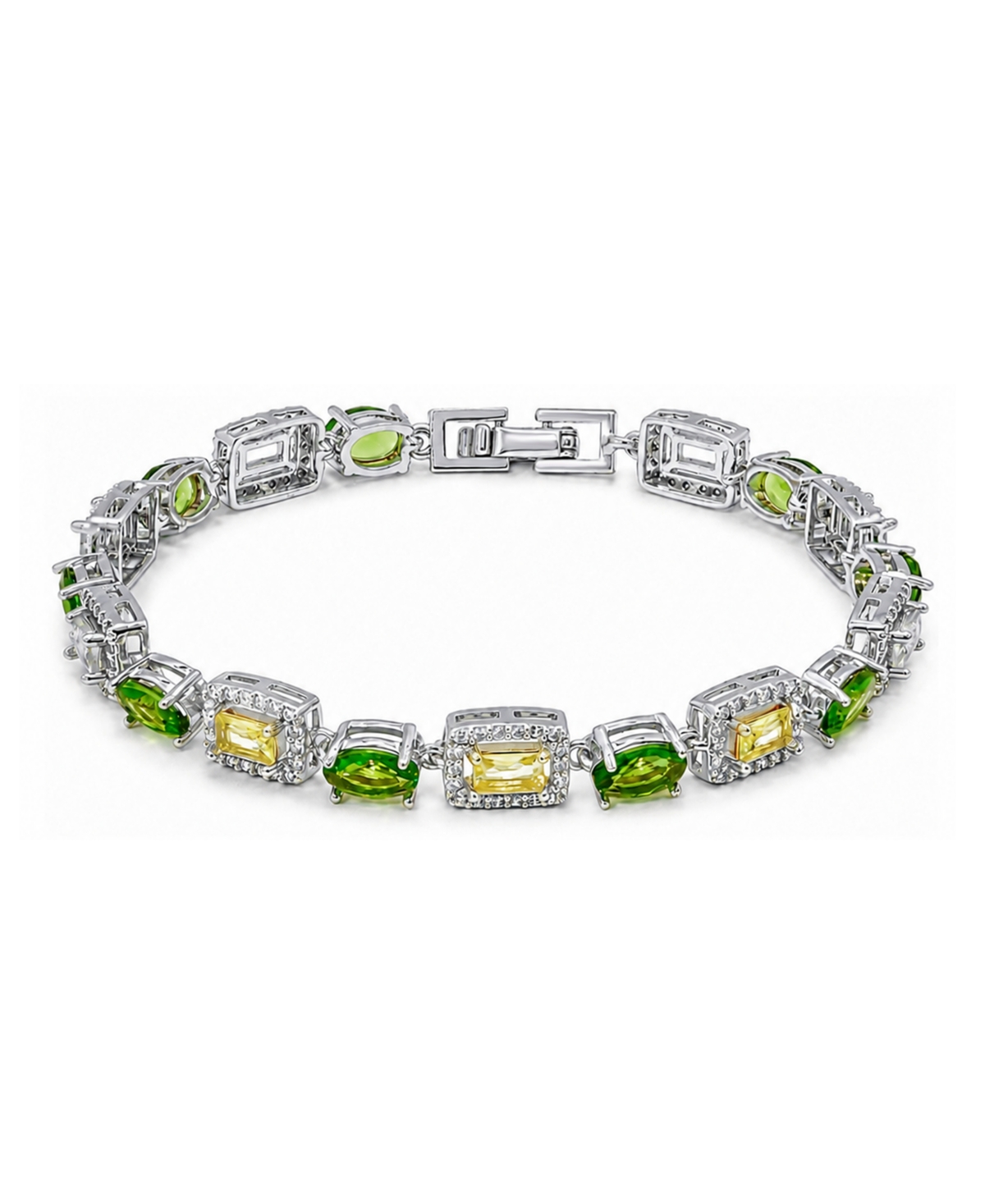 Click here for Macys Peridot Oval and Lemon Yellow Baguette Cubic... prices