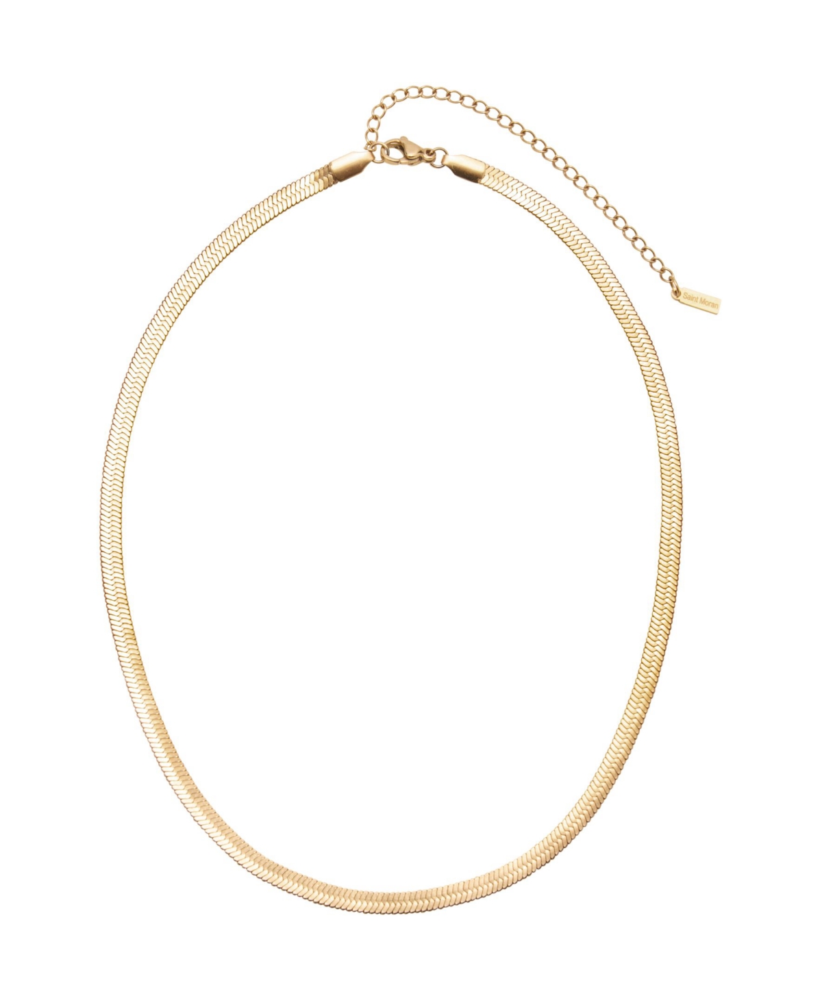 Click here for St. Moran Tarnish-Resistant Gold Herringbone Edie... prices
