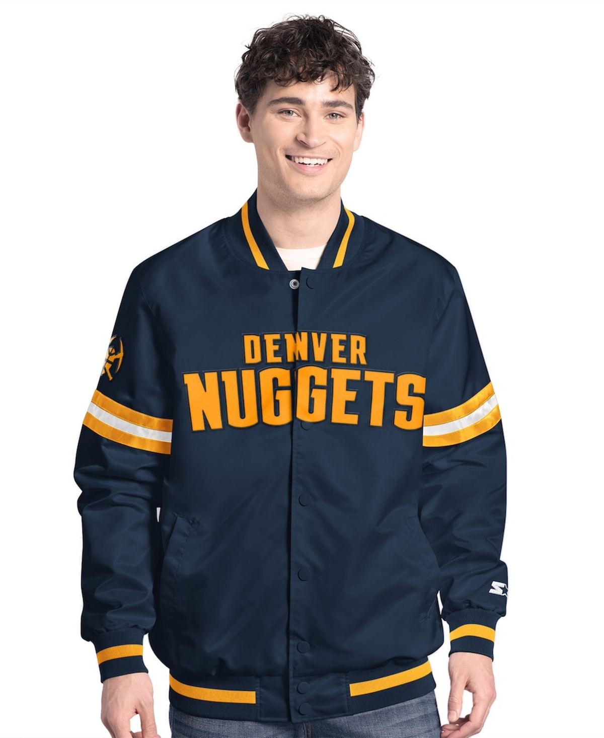 Click here for Starter Mens Navy/Gold Denver Nuggets Scout Full S... prices