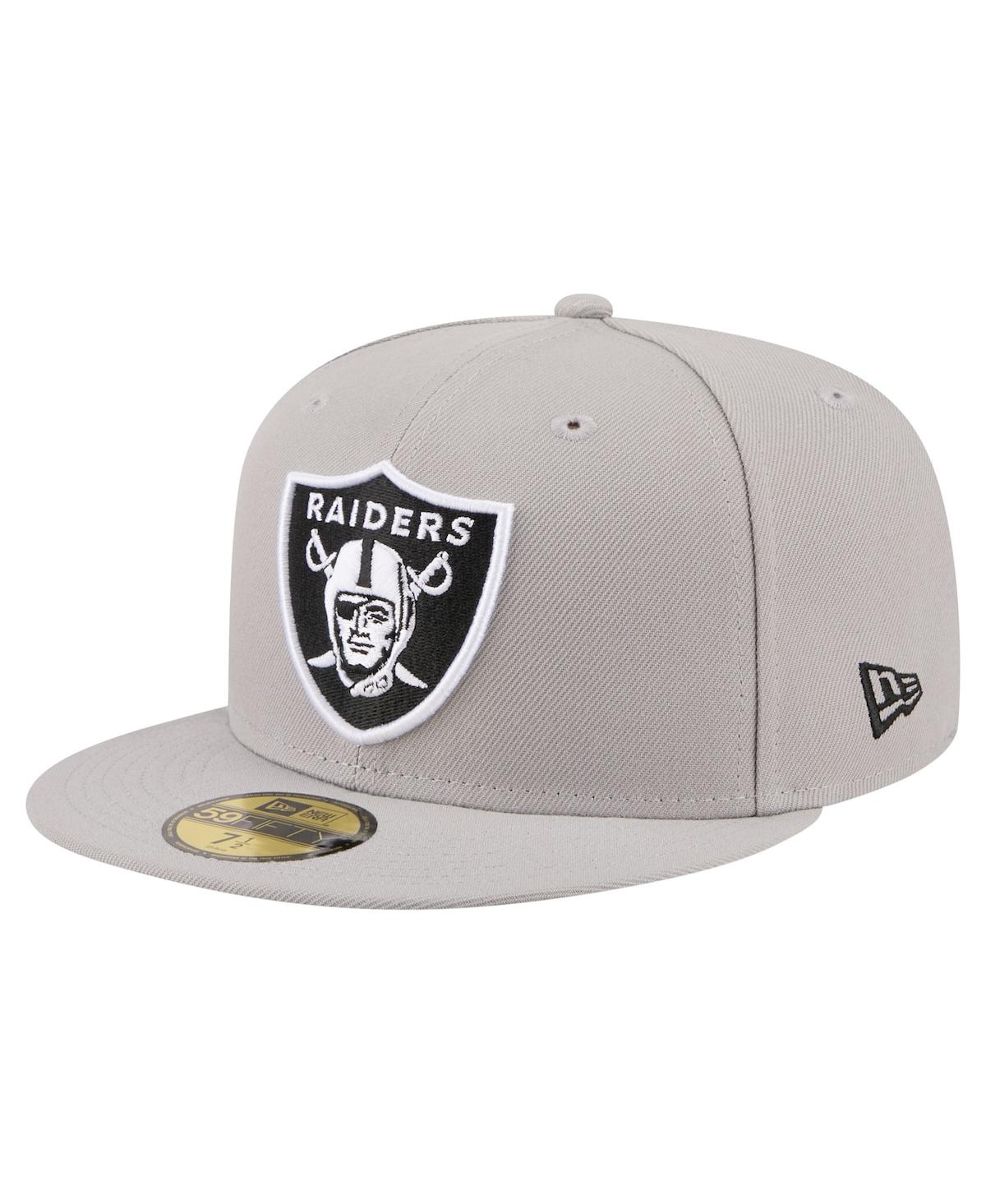 Click here for New Era Mens Gray Las Vegas Raiders 59FIFTY Fitted... prices