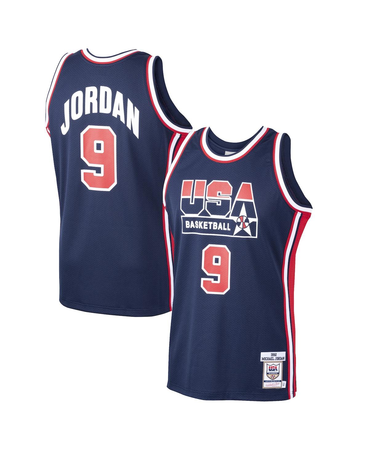 Click here for Mitchell & Ness Mens Michael Jordan Navy Usa Baske... prices