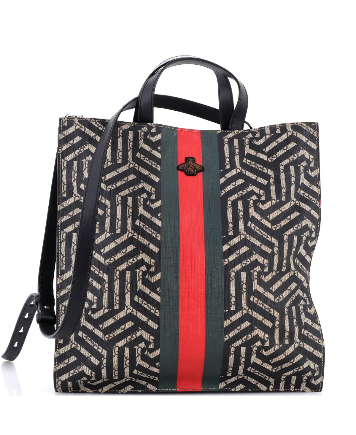 Click here for Pre-Owned Gucci Convertible Soft Open Tote Caleido... prices