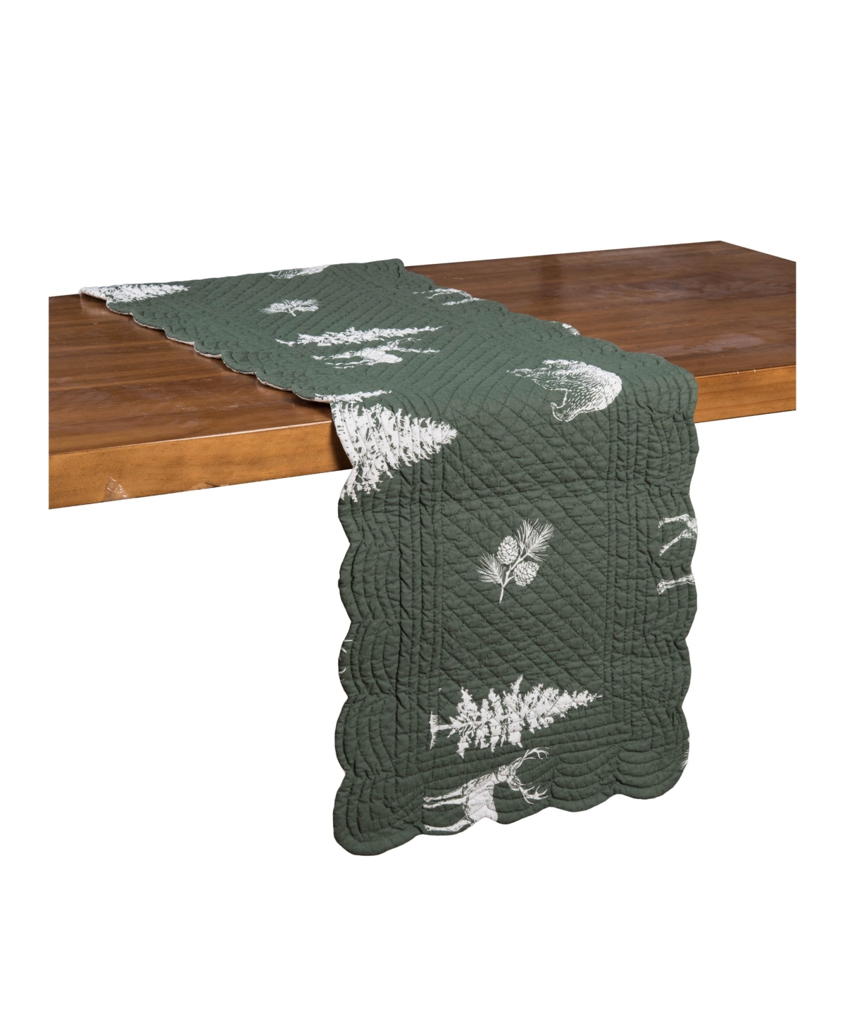 Click here for C&F Home Fernwood Forest Reversible Quilt Table Ru... prices