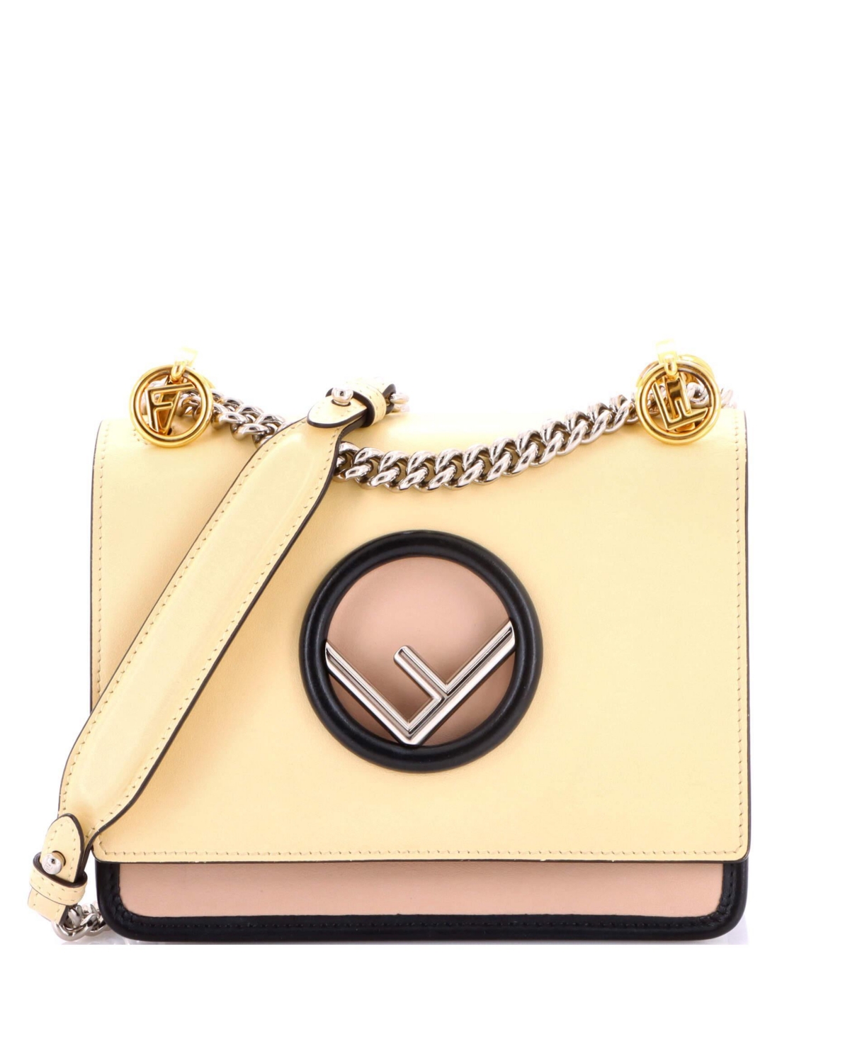 Click here for Pre-Owned Fendi Small Kan I F Shoulder Bag Leather... prices