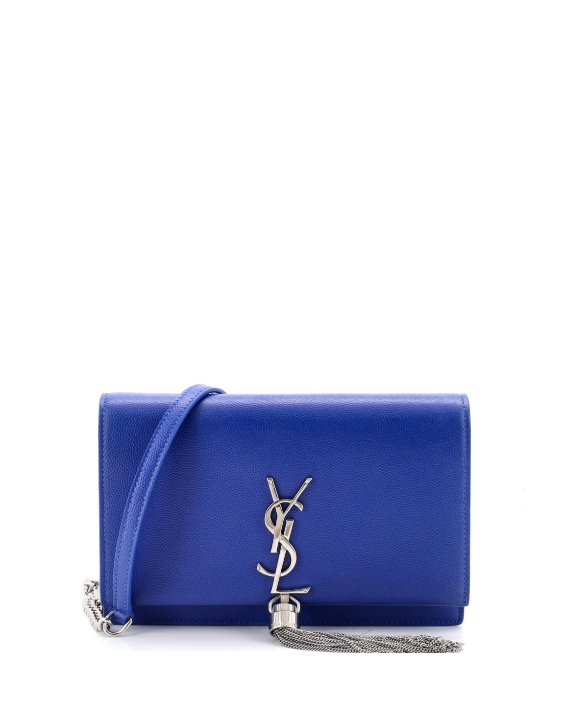 Click here for Pre-Owned Saint Laurent Classic Monogram Tassel Ch... prices