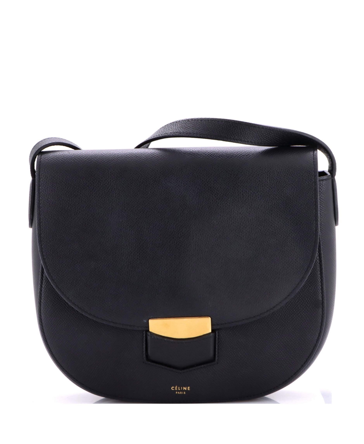 Click here for Pre-Owned Celine Medium Trotteur Crossbody Bag Gra... prices