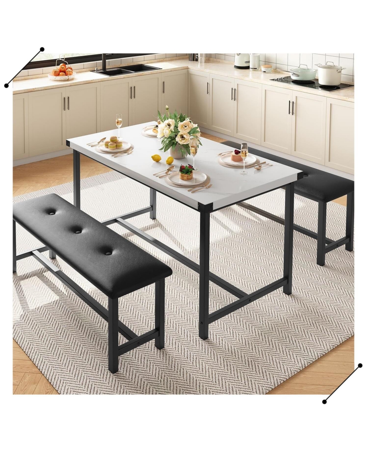 Click here for gaomon Dining Table Set for 4  Kitchen Table with... prices