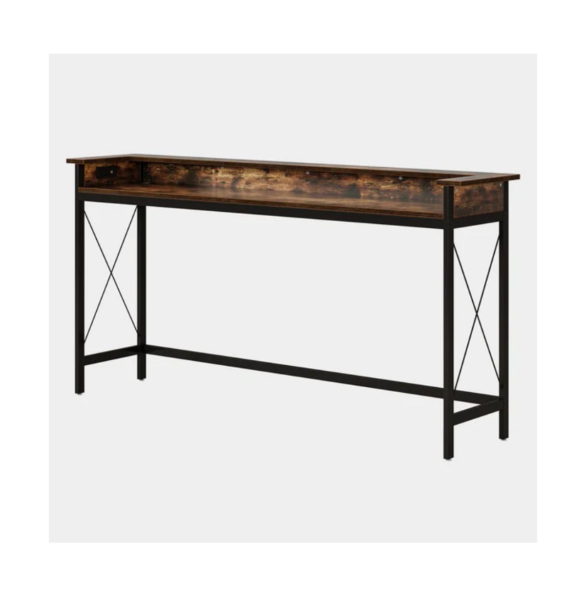 Click here for Slickblue Industrial Entryway Console Table with C... prices