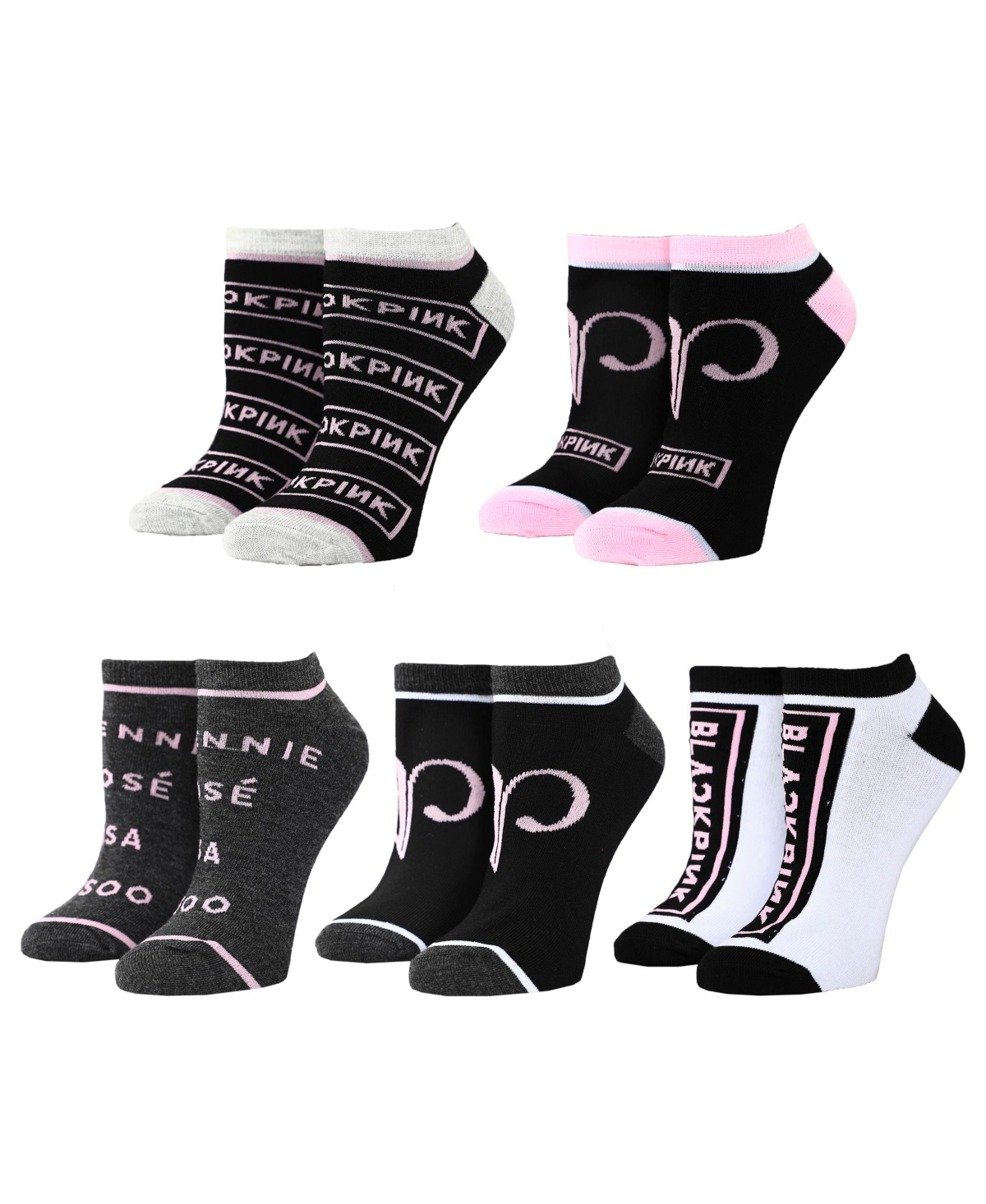 Click here for Blackpink Womens Group Members Ankle Socks set 5-p... prices