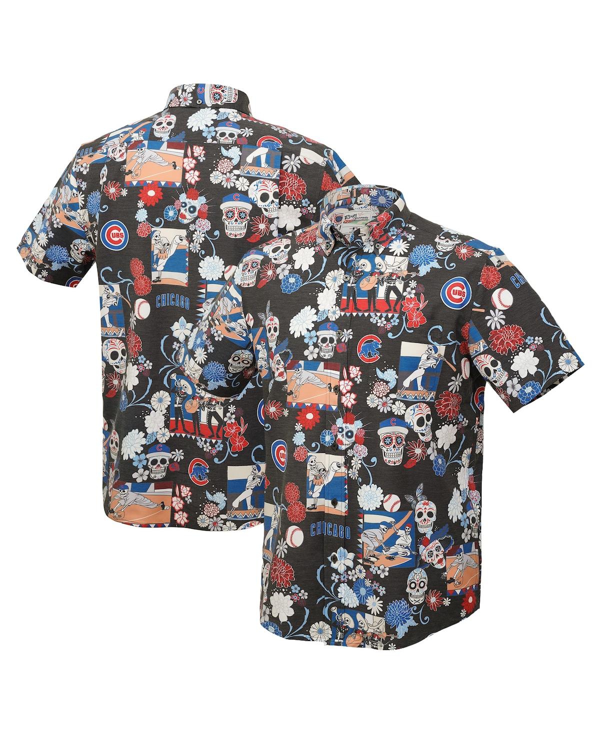 Click here for Reyn Spooner Mens Black Chicago Cubs Dia De Los Mu... prices