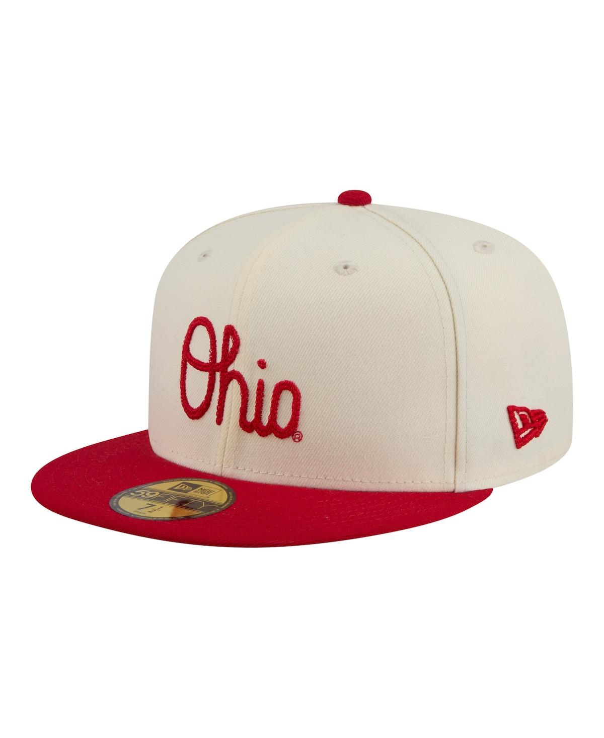 Click here for New Era Mens Cream/Scarlet Ohio State Buckeyes Two... prices