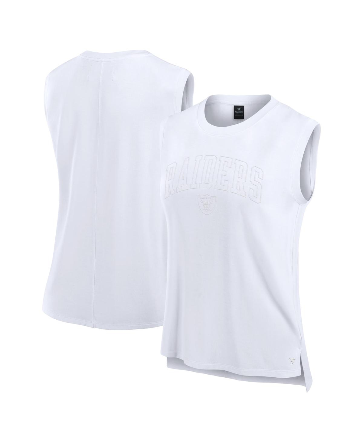 Click here for Fanatics Womens White Las Vegas Raiders Studio Gym... prices