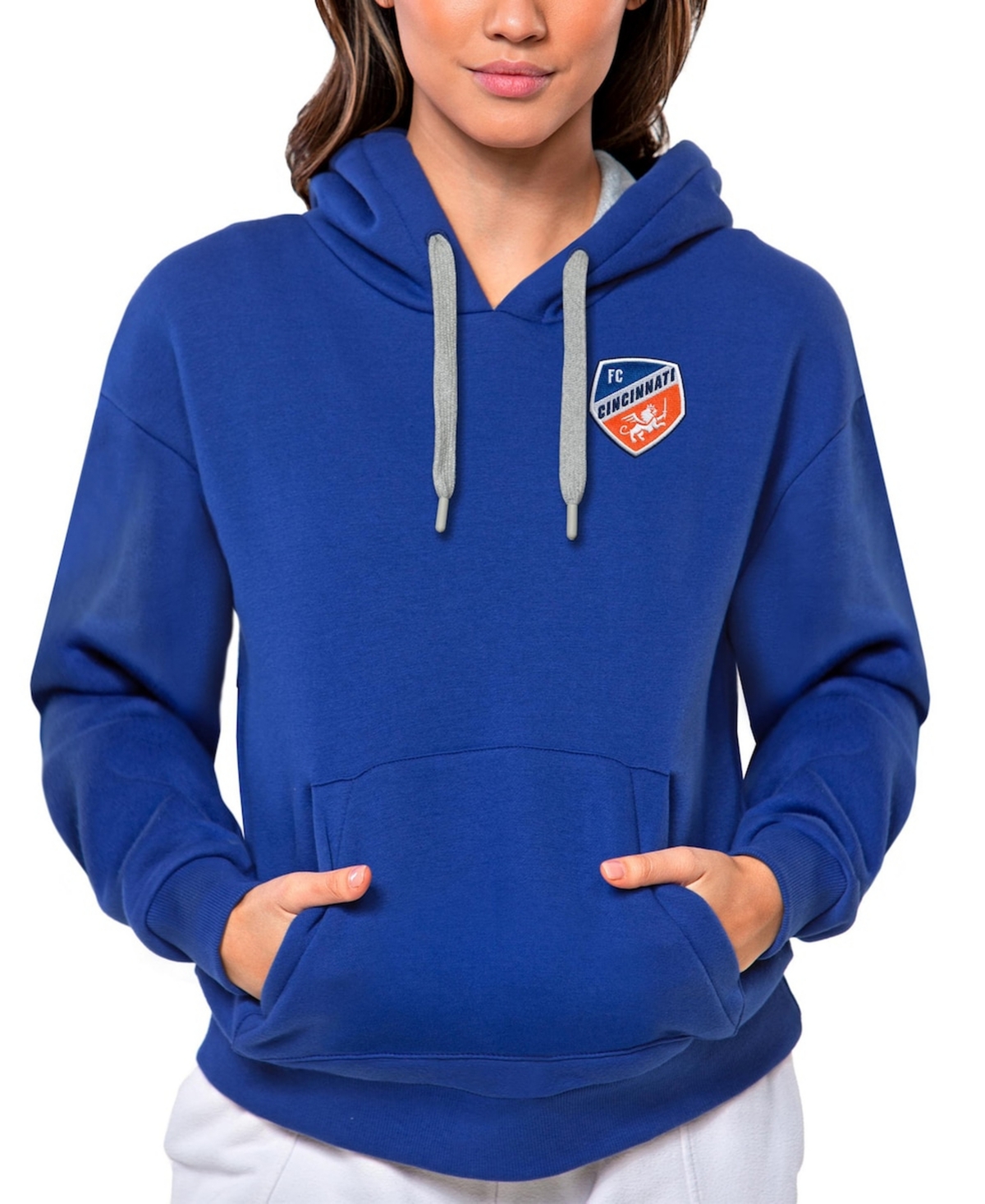 Click here for Antigua Womens Royal Fc Cincinnati Team Logo Victo... prices