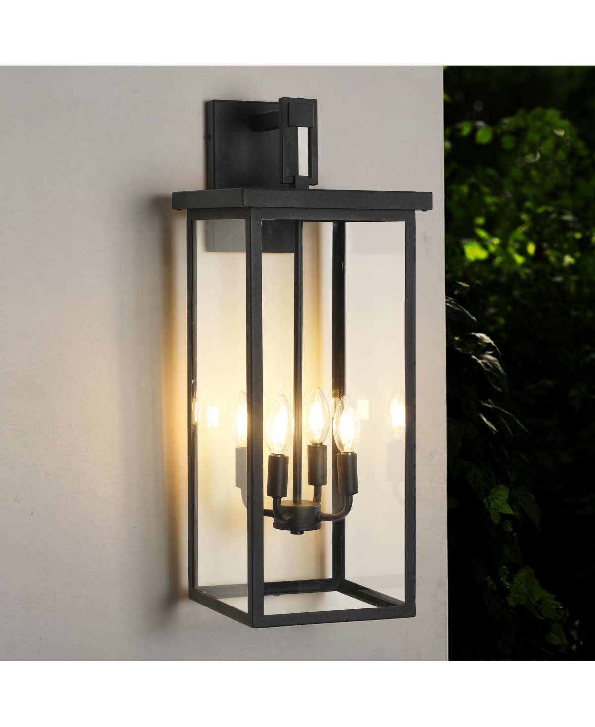 Click here for Busdays 26 Inch Black Metal Outdoor Wall Lantern C... prices