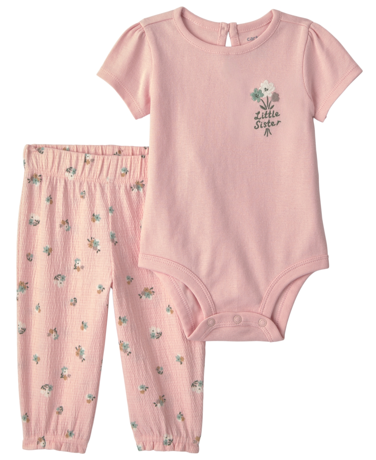 Click here for Carters Baby Girls Little Sister Floral Bodysuit a... prices