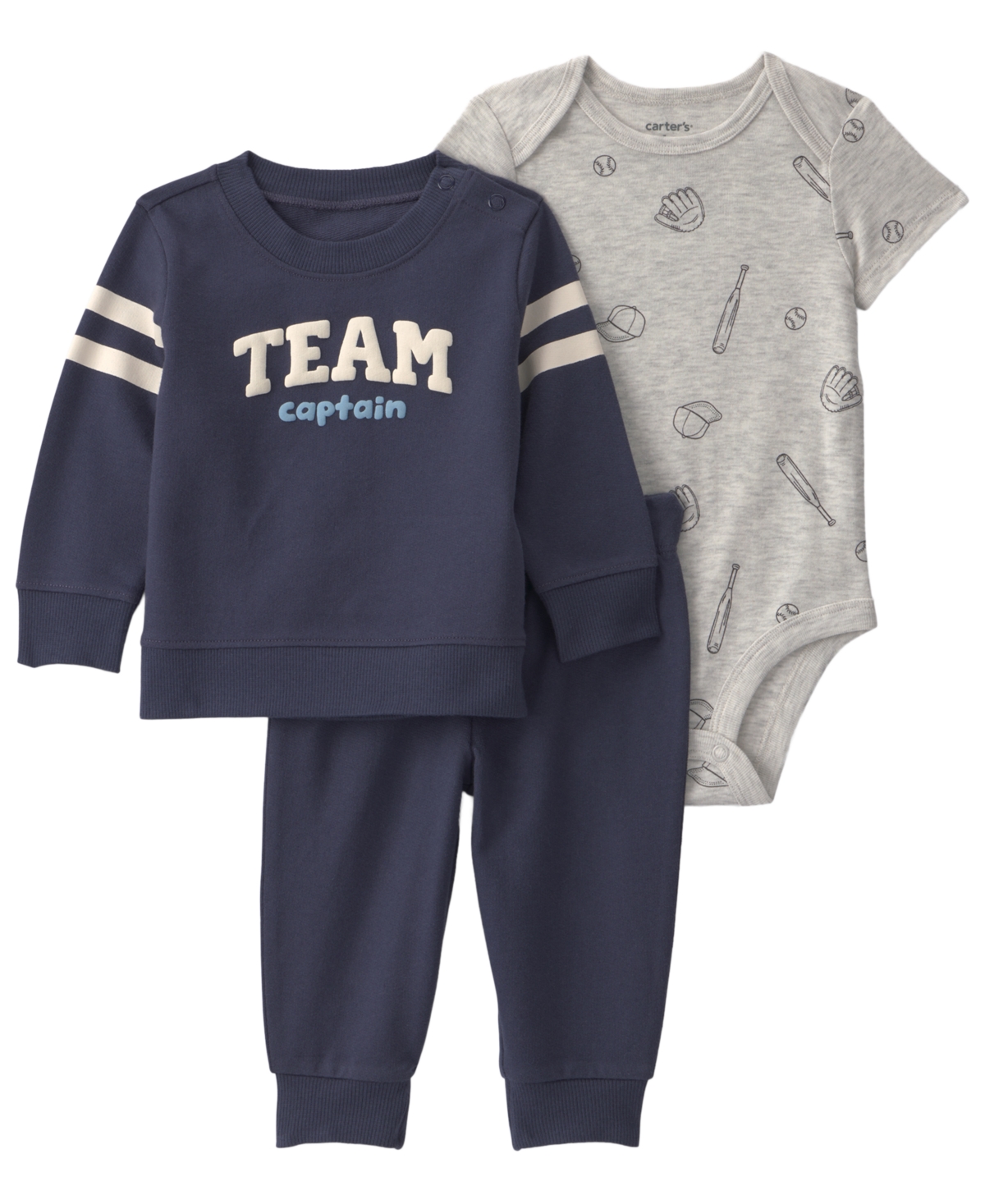 Click here for Carters Baby Boys Sports French Terry Layering Swe... prices
