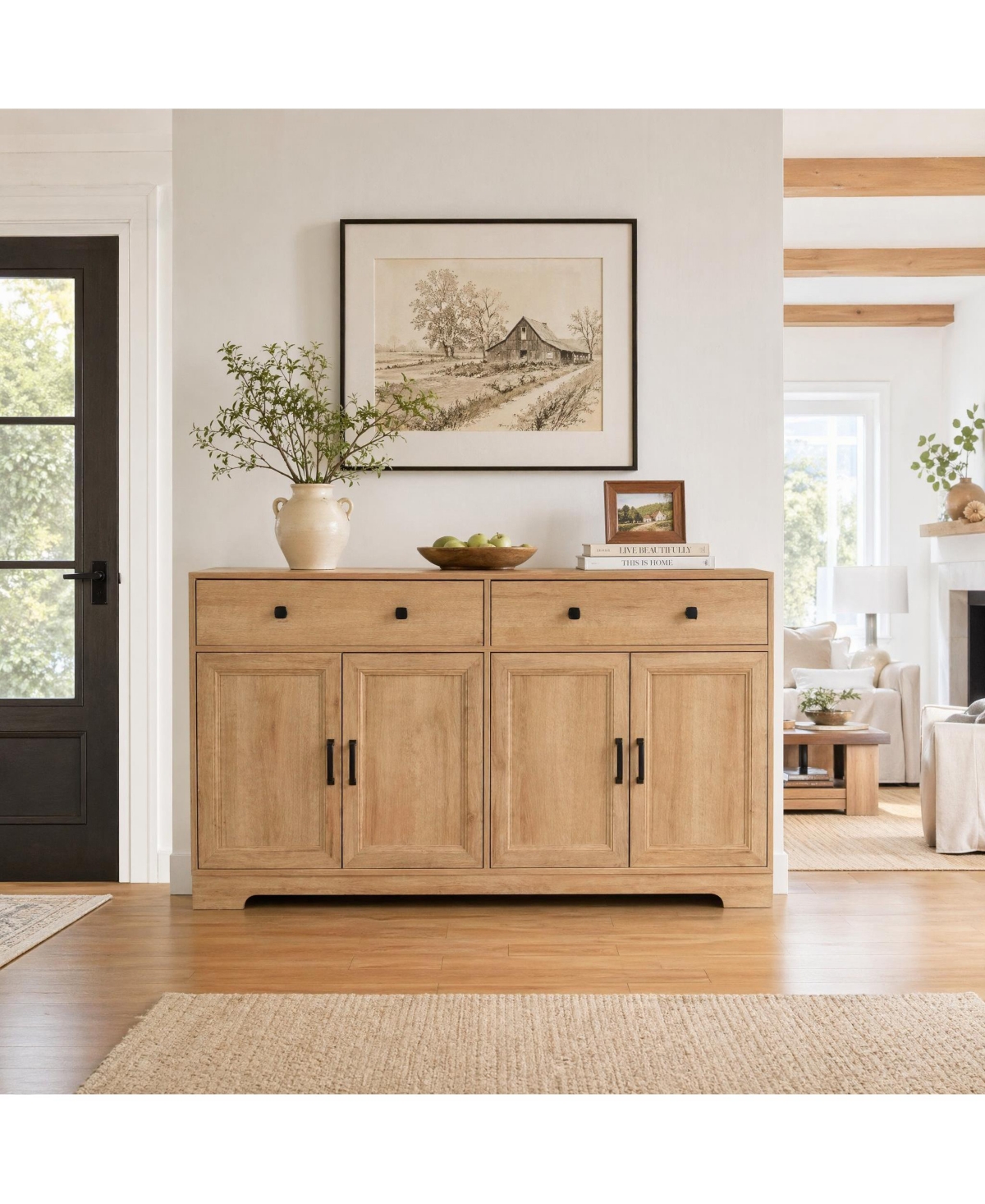 Click here for homfan 2 Drawer 4 Door Sideboard Buffet Cabinet  W... prices