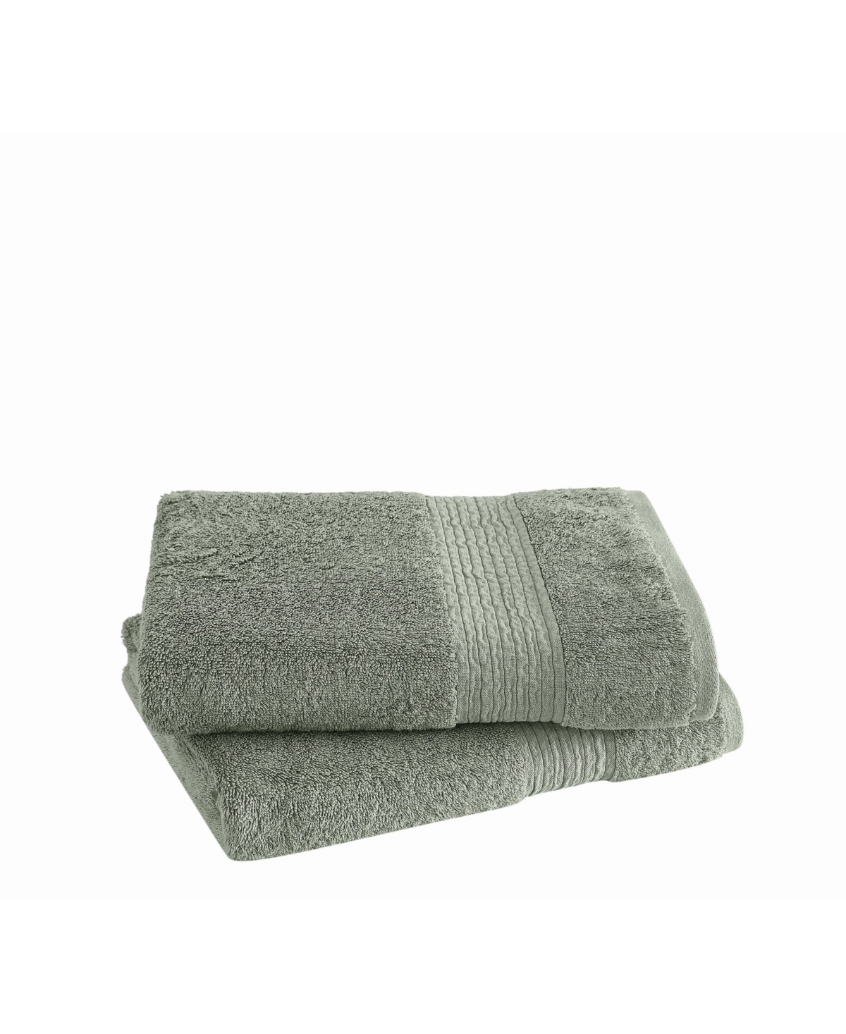 Click here for Cannon Cotton-Blend Bath Towels  Set of 2 - Sage G... prices